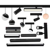 China 220V Intelligent Magnetic Suction Without Main Light Concealed Track Light Line Light Spotlight for sale