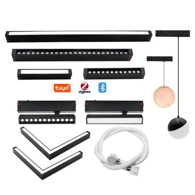 China 220V Magnetic Folding Grille Light Household And Commercial Line Light Corner Floodlight for sale