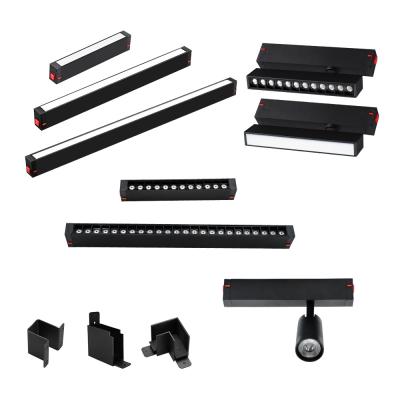 China No Main Light Lighting Concealed Mounted Embedded Floodlight Living Room Home Magnetic Track Light for sale