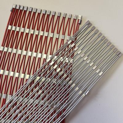 China Easy Install Flexible Cable Wire Rope X Tend Mesh Polish PVC Coated Black Oxide for sale
