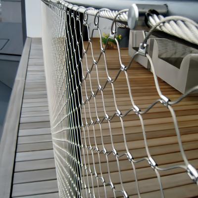 China Stainless Steel Zoo Barrier Wire Rope Mesh 7 × 7, 7 × 19 for sale