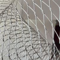 China 3.0MM Braided 50 X 50 Mm Stainless Steel Wire Rope Mesh For Versatile Safety Solution for sale