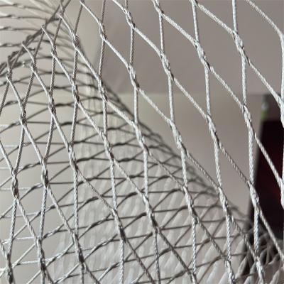 China 3.0MM Braided 50 X 50 Mm Stainless Steel Wire Rope Mesh For Versatile Safety Solution for sale