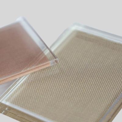 China Metal Fabric Laminated Glass 6mm- 20mm Thickness for sale