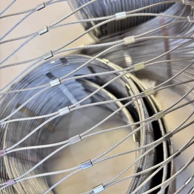 China Woven Flexible Cable Wire Rope Mesh Stainless Steel 316 for sale