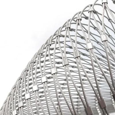 China 50 Mm Flexible Stainless Steel Rope Mesh For Safety System for sale