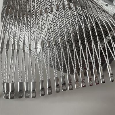 China 7 × 19 Construction Safety Stainless Steel Rope Net Size Customized for sale