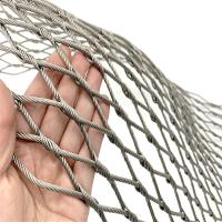 China 7 × 7 Knotted Type Stainless Steel Cable Mesh Fence For Balustrade Infill System for sale