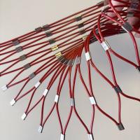 China PVC Coated Ferrule Type Stainless Steel Cable Mesh 7x7 for sale