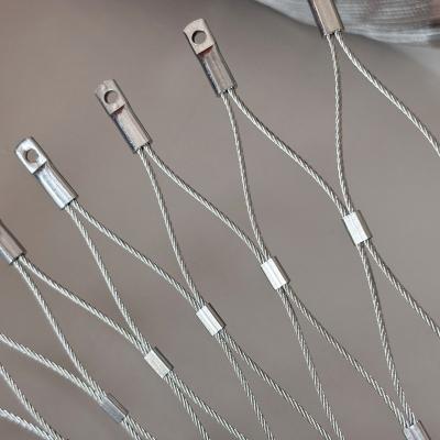 China High Strength 1mm-6mm 304 Stainless Steel Rope Net For Tensile Architectural Projects for sale