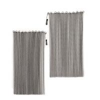 China Stainless Steel 304 Fireplace Mesh Curtain 6mm Hole Size for sale