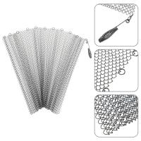 China Stainless Steel 304 Fireplace Screen Mesh Curtain 6mm Hole for sale