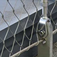 China Stainless Steel Wire Rope Stadium Perimeter Net Fixations And Detail Solutions for sale