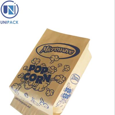 China UNIPACK Disposable Packaging Folding Direct Apply For Filling Machines Microwave Popcorn  Packaging Bag for sale