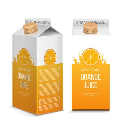 China customized aseptic brick packaging paper fruit juice aseptic box for sale