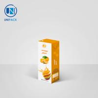 China Unipack Hot Selling Disposable Standard Cardboard Juice Carton Packaging Juice Paper Cartons for sale