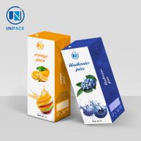 China Unipack Modern Design Disposable Standard Juice Sterile Packaging Box Paper Juice Box Beverages for sale