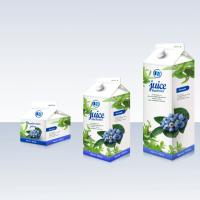 China Unipack Factory price Custom Juice Boxes Beverage Packaging Material Pak  With Gable Top Custom for sale
