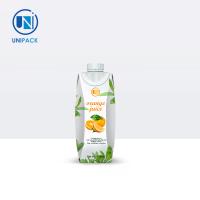 China Beverage Packaging 250ml Slim Other Beverage Carton Box Custom Printed Boxes Cardboard Packaging  fruit juice box for sale