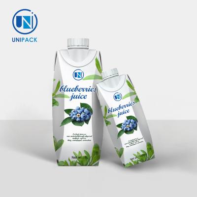 China Good Quality Disposable Standard 200 Ml Juice Beverage Box Packs Custom Juice Packaging box for sale