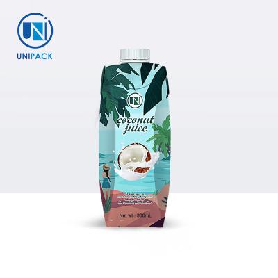 China High Quality Disposable Standard 250Ml Juice Carton Box Natural Juice Packaging box for sale