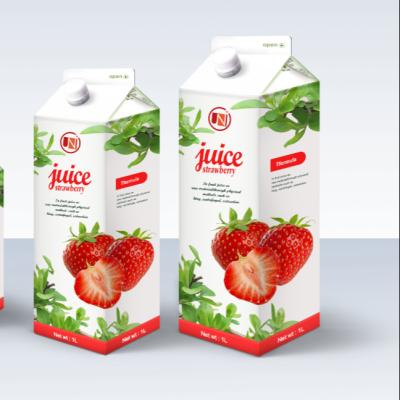 China Unipack  Luxury Beverage Box Slim Cartons Filling Boxes Cartons Fruit Gable Top Carton for sale