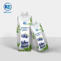 China UNIPACK Disposable Juice Carton Box For Customized Printed Logo Juice Milk for sale