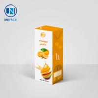 China Unipack High Quality ascetic juice cartons Disposable Standard Fruit Juice Box Packaging for sale
