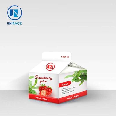 China UNIPACK Hot Sale Aseptic box Juice Paper box for Juice for sale