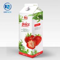 China UNIPACK GABLE TOP CARTON DISPOSABLE CUSTOM PRINTED LOGO ASEPTIC BOX FOR FILLING MILK AND JUICE CARTON for sale