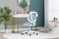China Adjustable Height Kids Office Chair Ergonomic Lumbar Support Smooth Rolling Nylon Casters for Home Use for sale