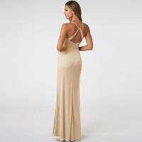 China Beautiful Sheath Spaghetti Straps Long Chiffon Bridesmaid Dress Sweetheart Spaghetti Straps Sheath Backless Keyhole for sale