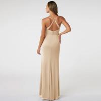 China Beautiful Sheath Spaghetti Straps Long Chiffon Bridesmaid Dress Sweetheart Spaghetti Straps Sheath Backless Keyhole for sale