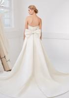 China Perfectly Sweetheart Neckline Plus Size Zipper Mermaid Sheath Court Train White Satin Bride Wedding Dress for sale