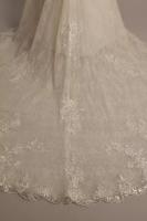 China Elegant Appliques Lace Cathedral Train Zipper Plunging Illusion Neckline Tank Mermaid Plus Size Ivory Wedding Dress for sale