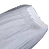 China Customized Wholesale 3 Meters Long Tulle A Top Vantage Bridal Wedding Dress Veil With Hair Comb for sale