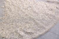 China Elegant Customized 3m*1.5m Wholesale Appliqued Lace Sequins Tulle Bridal Wedding Ivory Veil With Hair Comb for sale