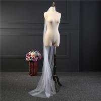 China Elegant Customized Wholesale 2m*1.5m Tulle Bridal Wedding White Veil With Hair Comb for sale