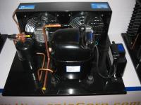 China Water Cooling Refrigeration Condensing Units , Horizontal cold room condensing unit Black R22  4-30HP for sale