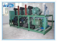 China High Temperature Air Cooled Condensing Unit For Blast Freezer , Three Screw Compressor Rack for sale