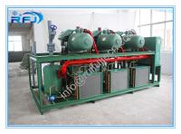 China High Temperature Air Cooled Condensing Unit For Blast Freezer , Three Screw Compressor Rack for sale