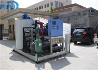 China 3 -10 Tons Industrial Ice Maker , Flake Ice Making Machine For Seawater Industry for sale