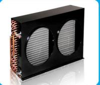 China 3HP 2 fans Air Cooled Condenser , freezer Refrigeration condenser FNF-7.2/26 for condensing unit for sale