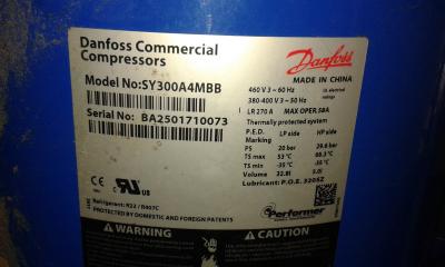 China Lubricated Style 25HP R22 R407C  Hermetic Compressor SY300A4MBB Low Noise for sale