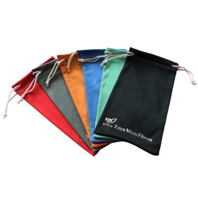 China 9x18 10x20cm Microfiber Glasses Pouch Customized Eyeglasses Sleeve For Eyewear Protection for sale
