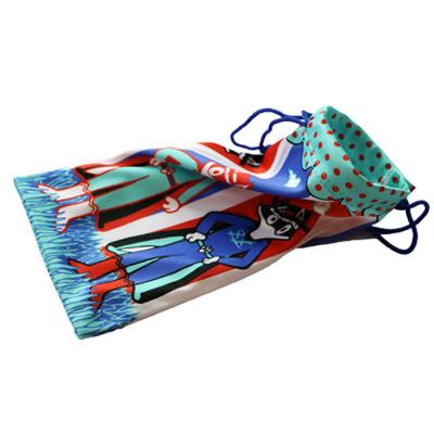 China Customized Size Microfiber Glasses Pouch 160-230gsm Goggle Bag For Eyewear Protection for sale