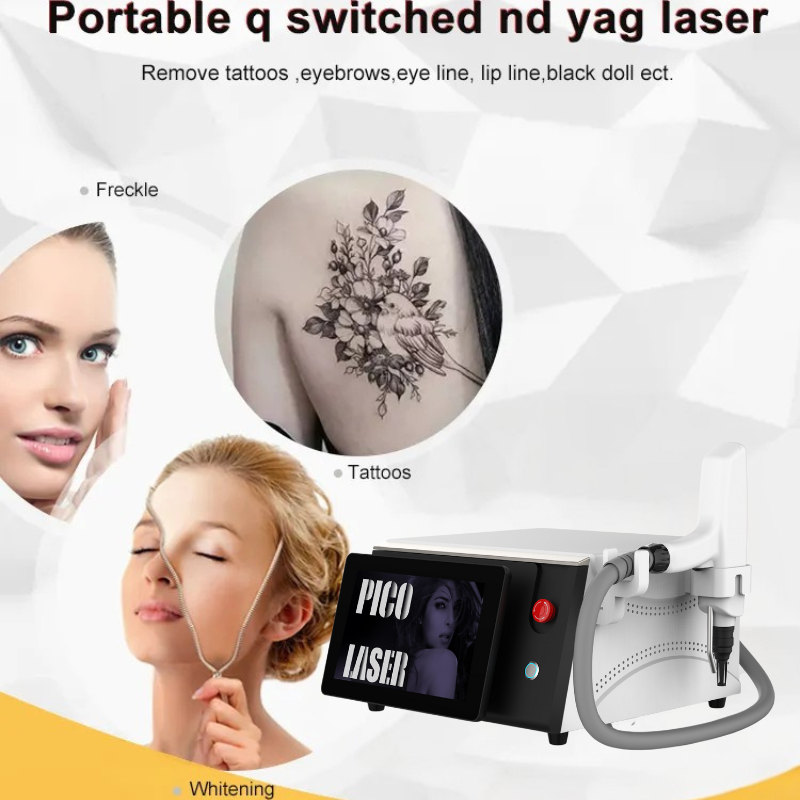 755nm & 1064nm ND:YAG Laser for Professional Pigmentation and Tattoo Removal