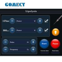 China Aesthetic Endolift Laser Machine 980nm 1470nm With 8.0 Inch Color Touch Screen for sale