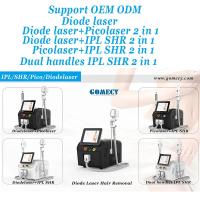 China 2in1 Portable 808 Diode Laser Hair Removal Machine / Picosecond Laser Device for sale