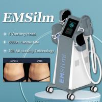 China 13 Tesla EMS Sculpting Machine ABS Material 4 handles With LCD Display for sale